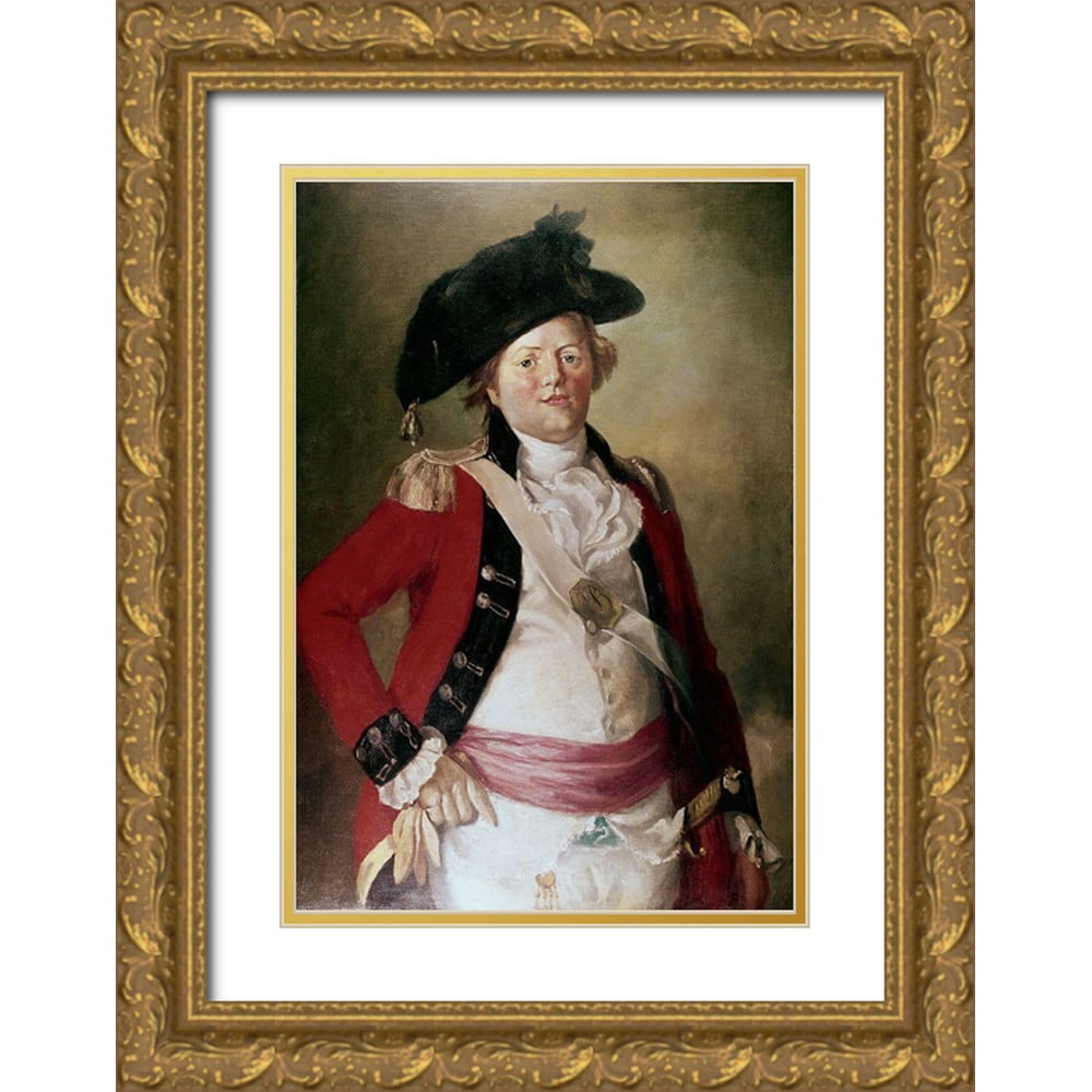 Gullager, Christian 23x32 Gold Ornate Wood Framed with Double Matting ...