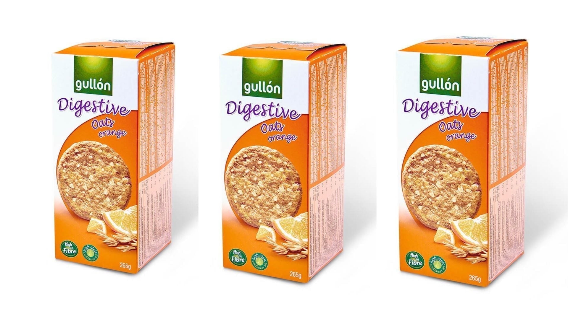 Gullon Oats & Orange Digestive Cookie Biscuits, 15 oz, Pack of 3 ...