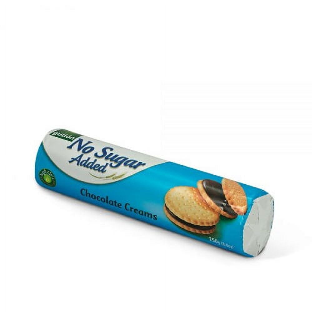 Gullon Sandwich Cookie Chocolate Cream, NO Sugar Added - 8.8 oz 250g ...