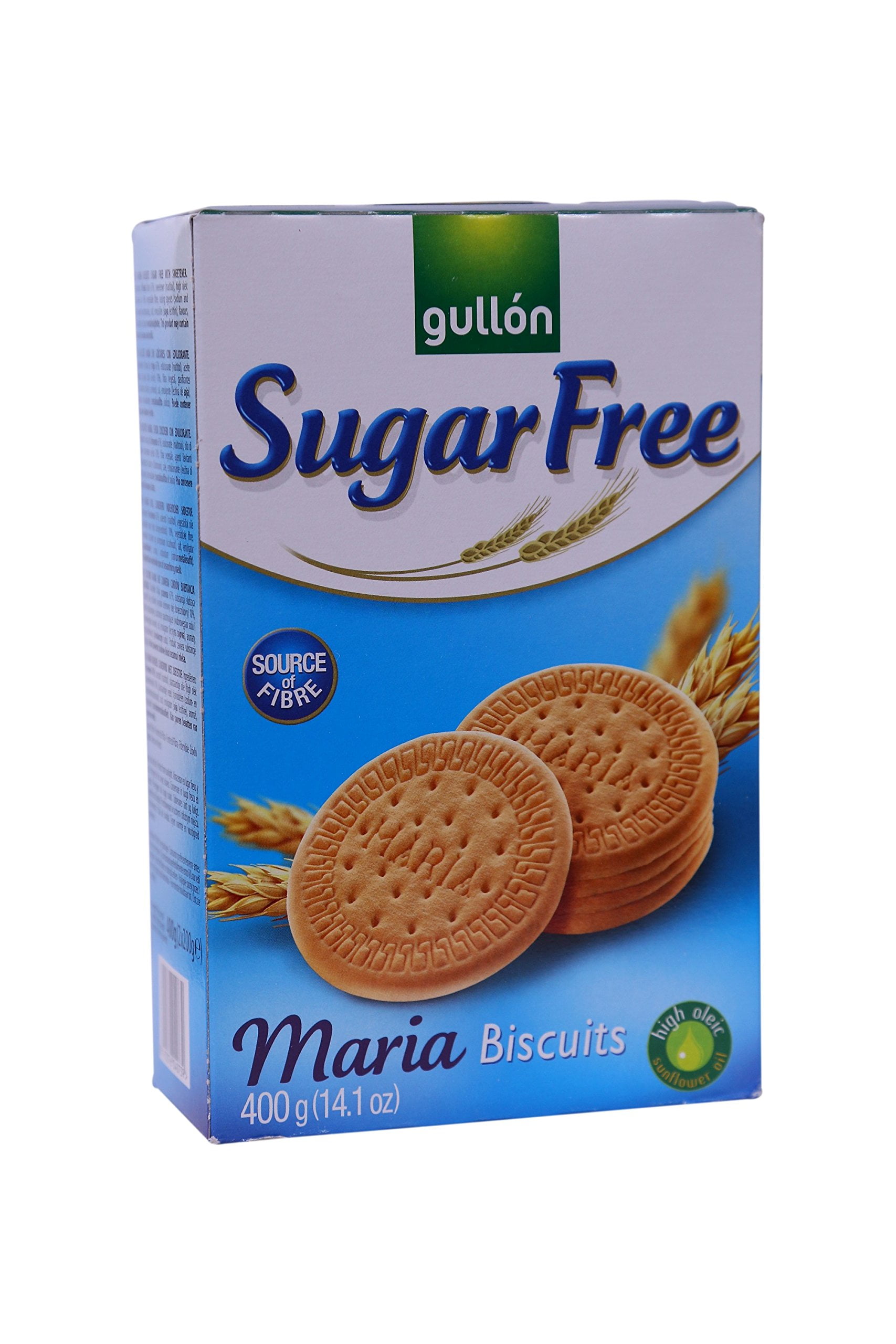 Gullon Sugar Free Maria Biscuits, 400g Box, Sweet Vanilla Flavor, Soy ...