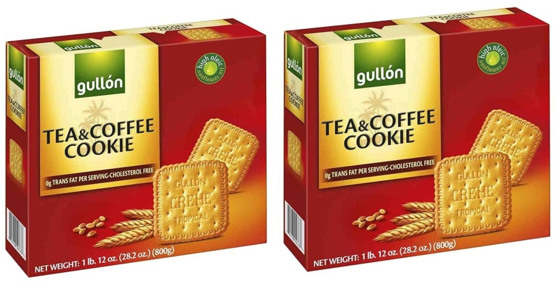 Gullon Gourmet Espresso Tea & Coffee Cookies, 2 Packs, 28.2oz Each ...