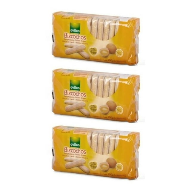 Gullon's Italian Light Lady Fingers Cookies, 3 Pack of 7.05 oz ...