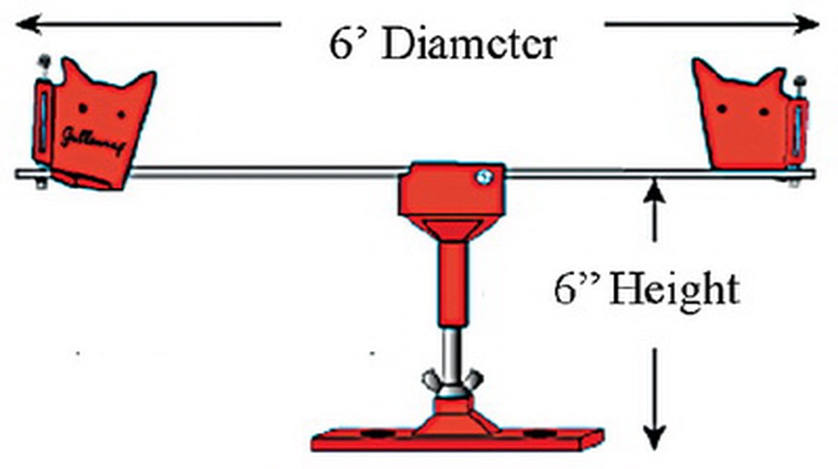 Gullsweep GS-1 6' Bird Deterrent System, Deck Mount Boat Accessory for ...