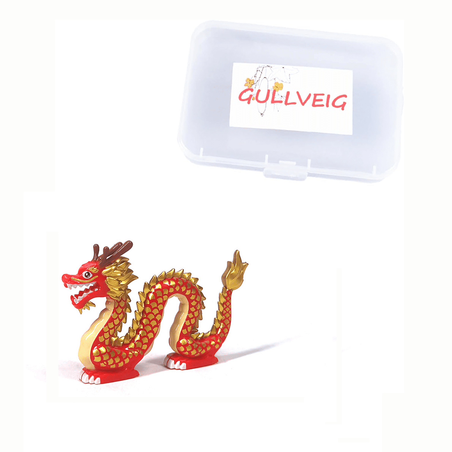Gullveig Red Dragon Building Kit, Creative Construction Craft Kit, 1 ...