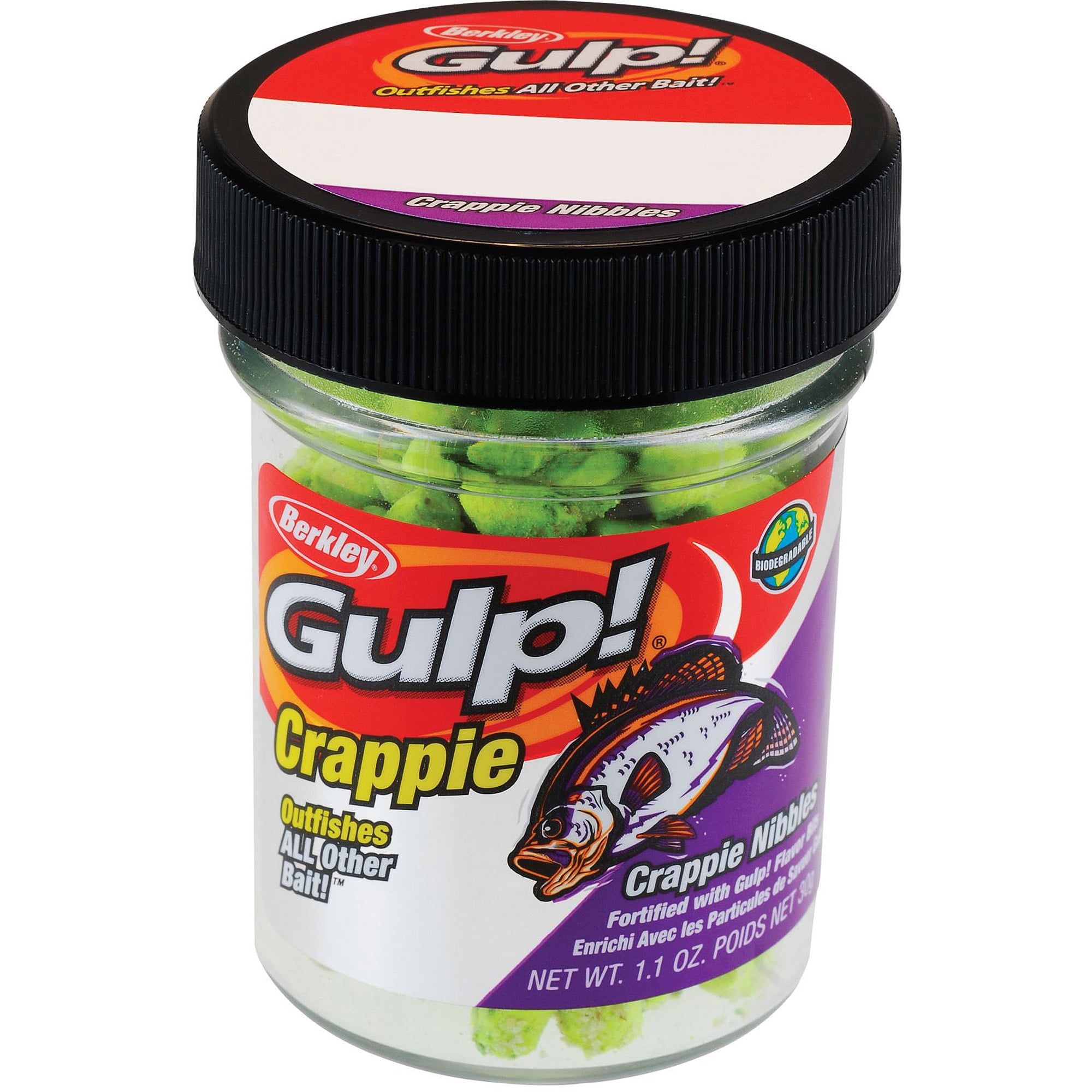 Gulp! Crappie Nibbles Biodegradable Fishing Attractants, 1.1 oz ...