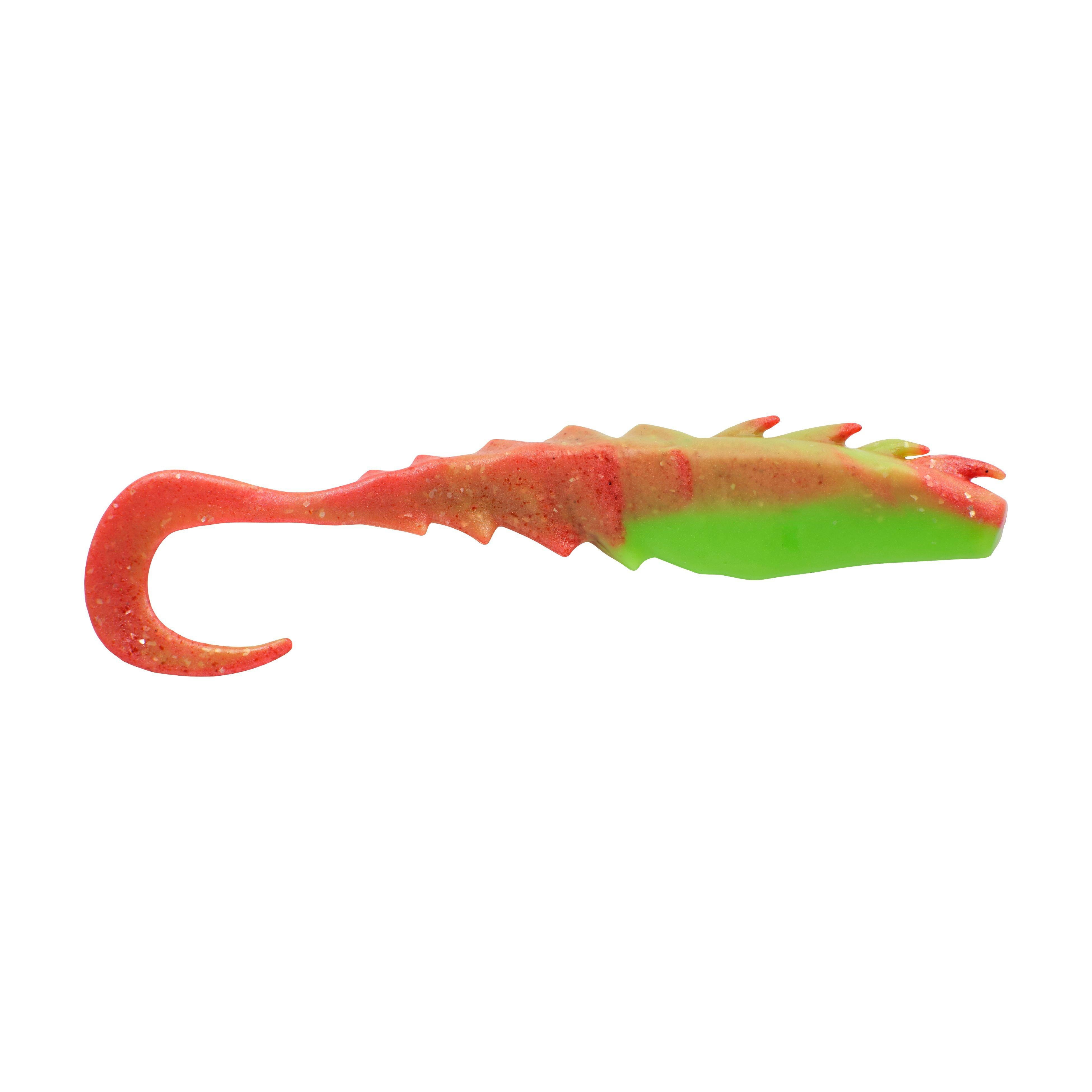 Berkley Gulp!® Saltwater Nemesis Prawn Curl Tail, 4 in, Nuclear Chicken ...