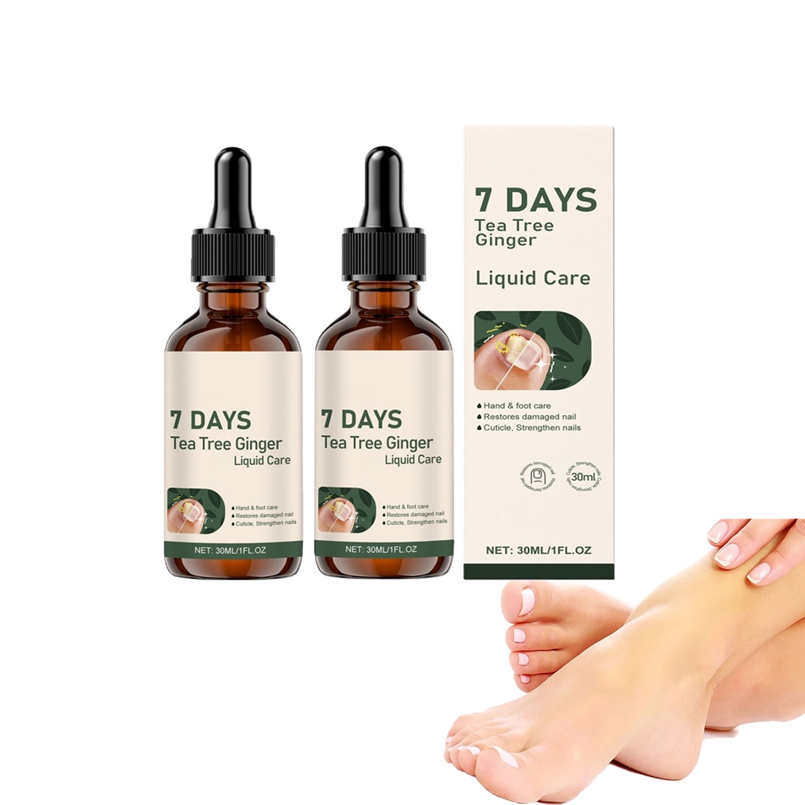 ONLYEOR 2PCS 7days Nail Treatment, Ginger Nail Serum, Ginger Nail ...