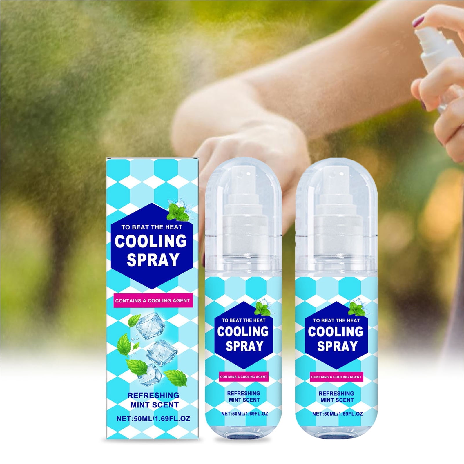 ONLYEOR 2PCS Cooling Spray, Cooling Body Spray for Summer, Cool Spray ...