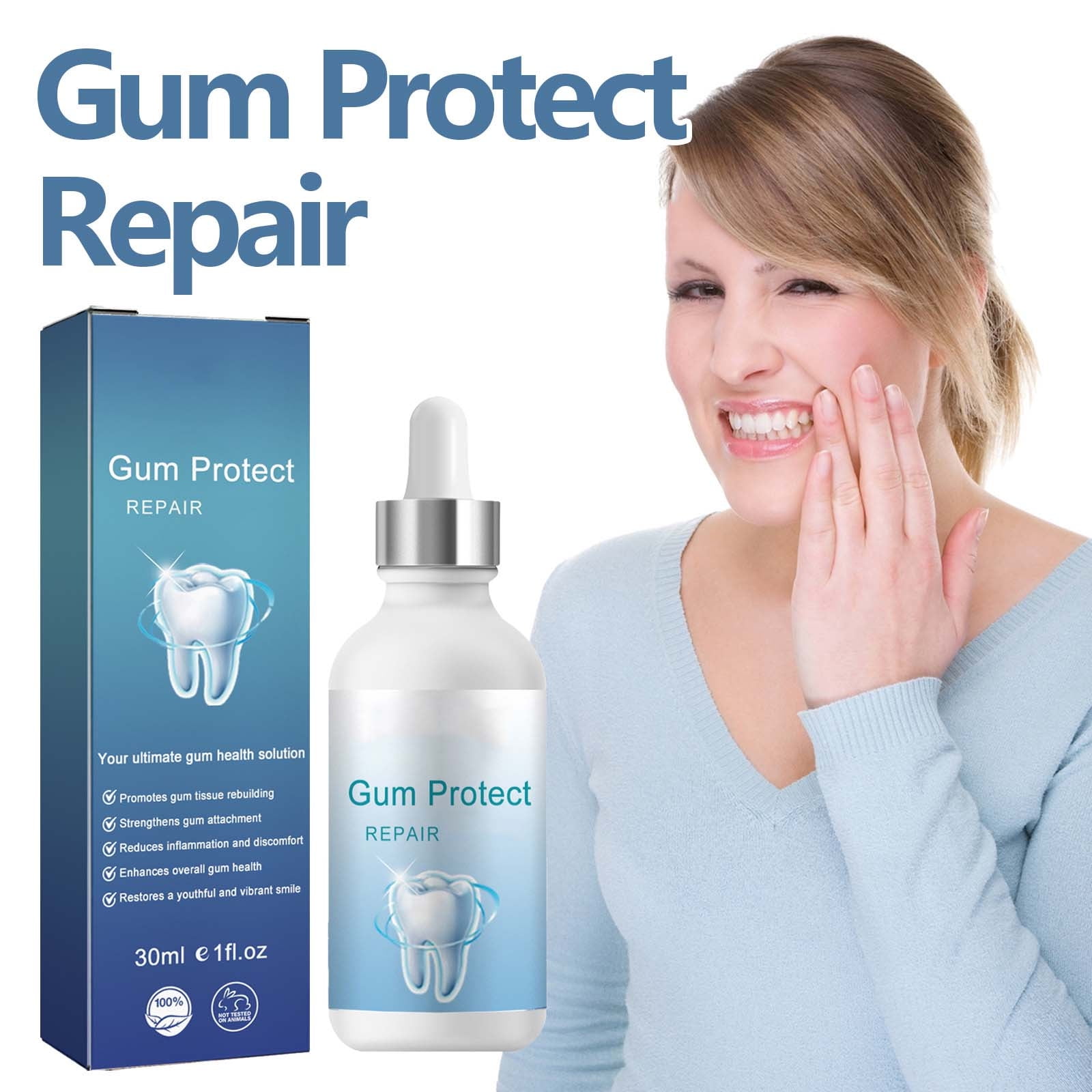 ONLYEOR 2PCS Tooth Repair Toothpaste, Gum Shield Therapy Gel, Gum Gel ...