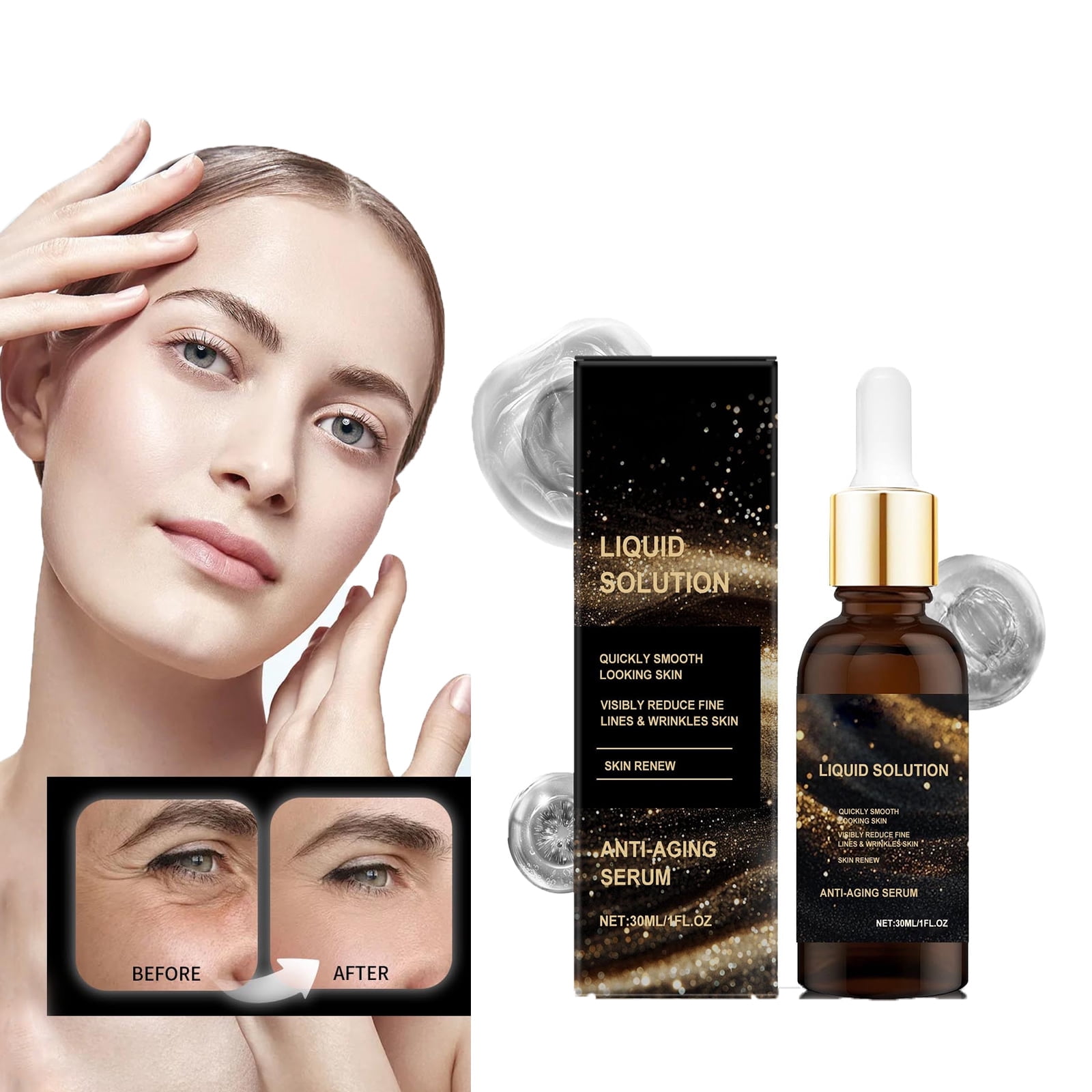 ONLYEOR Face Serum, Liquid Solution Anti Aging Serum, Antiaging Face ...