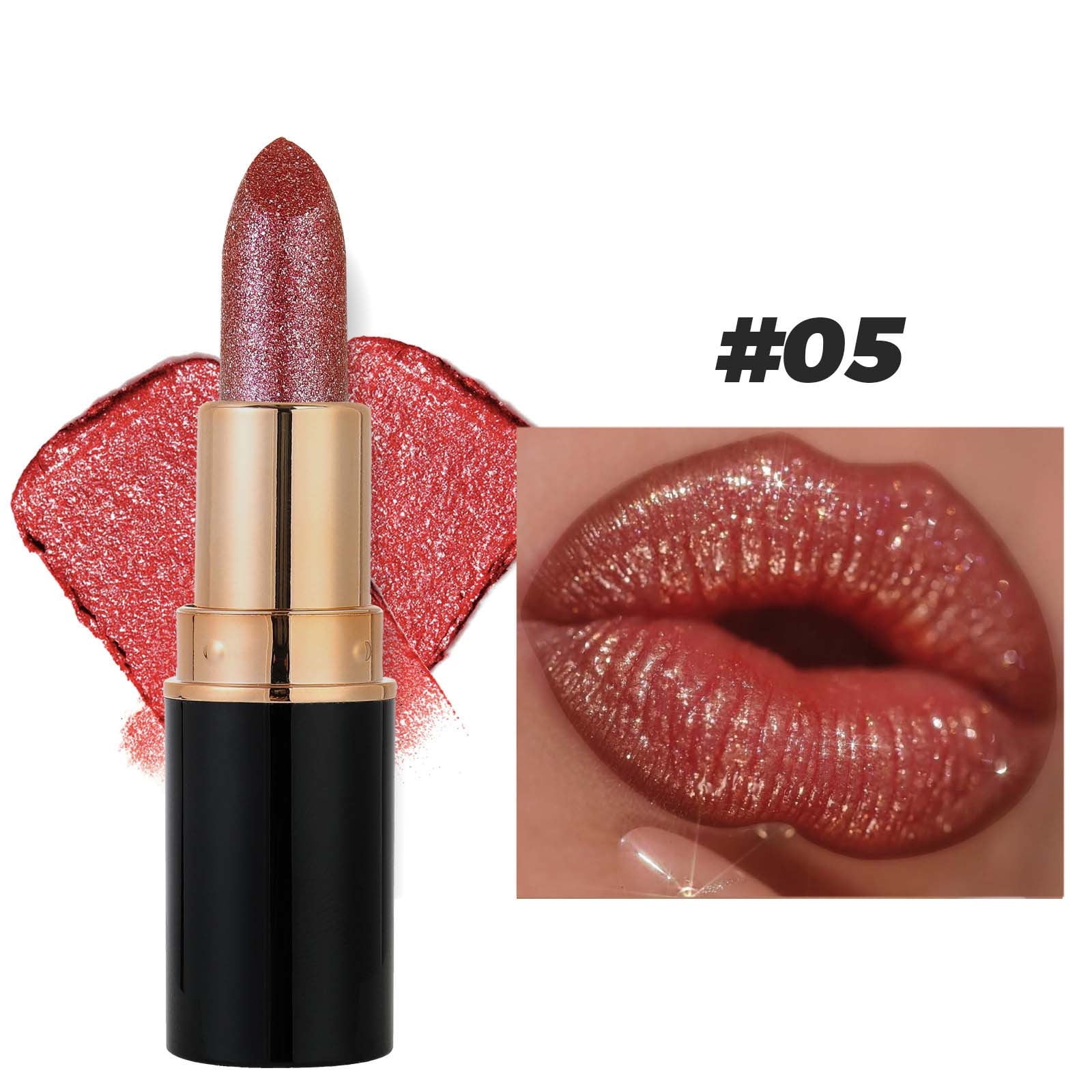 GuluguLa Sparkling Lip Gloss, Pearlescent Lipstick In Stock with 8 ...