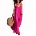 Guluxicc Women's Summer Boho Jumpsuit Casual Loose Wide Leg Sleeveless ...