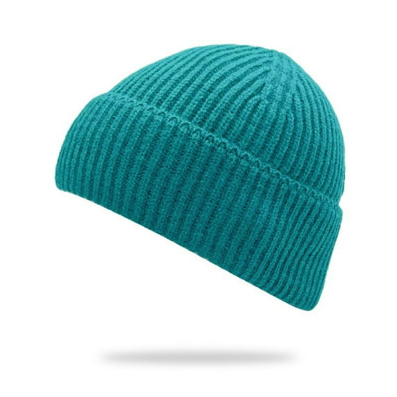 Guluxicc Womens Ribbed Beanie Winter Thick Knit Cap Ear-Covering Plush ...