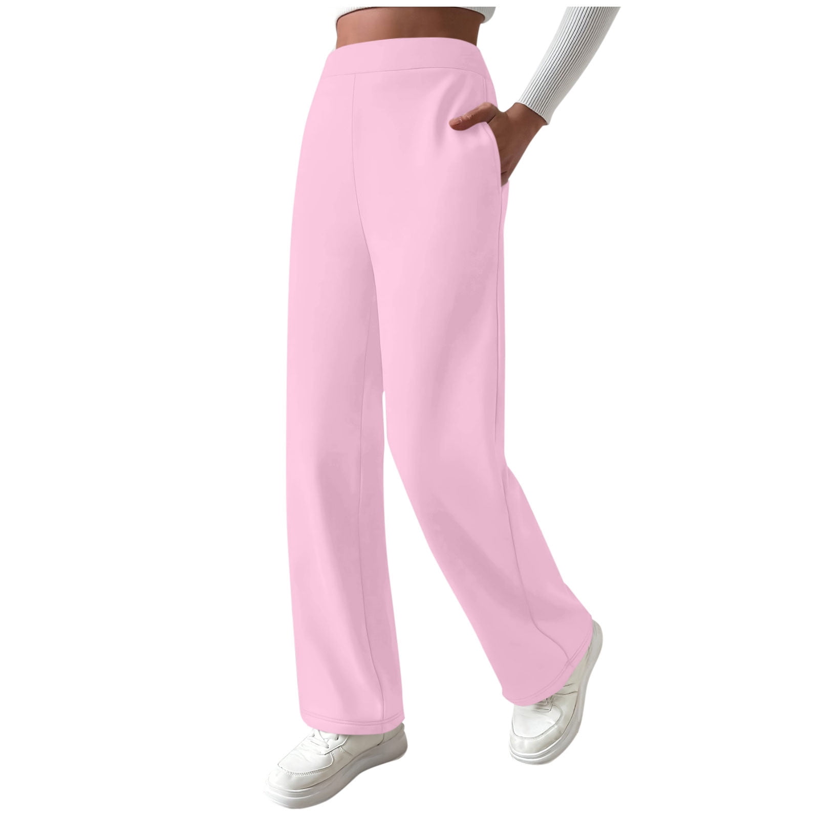 Guluxicc Womens Winter Thermal Long Johns Pants Casual Fleece Elastic ...