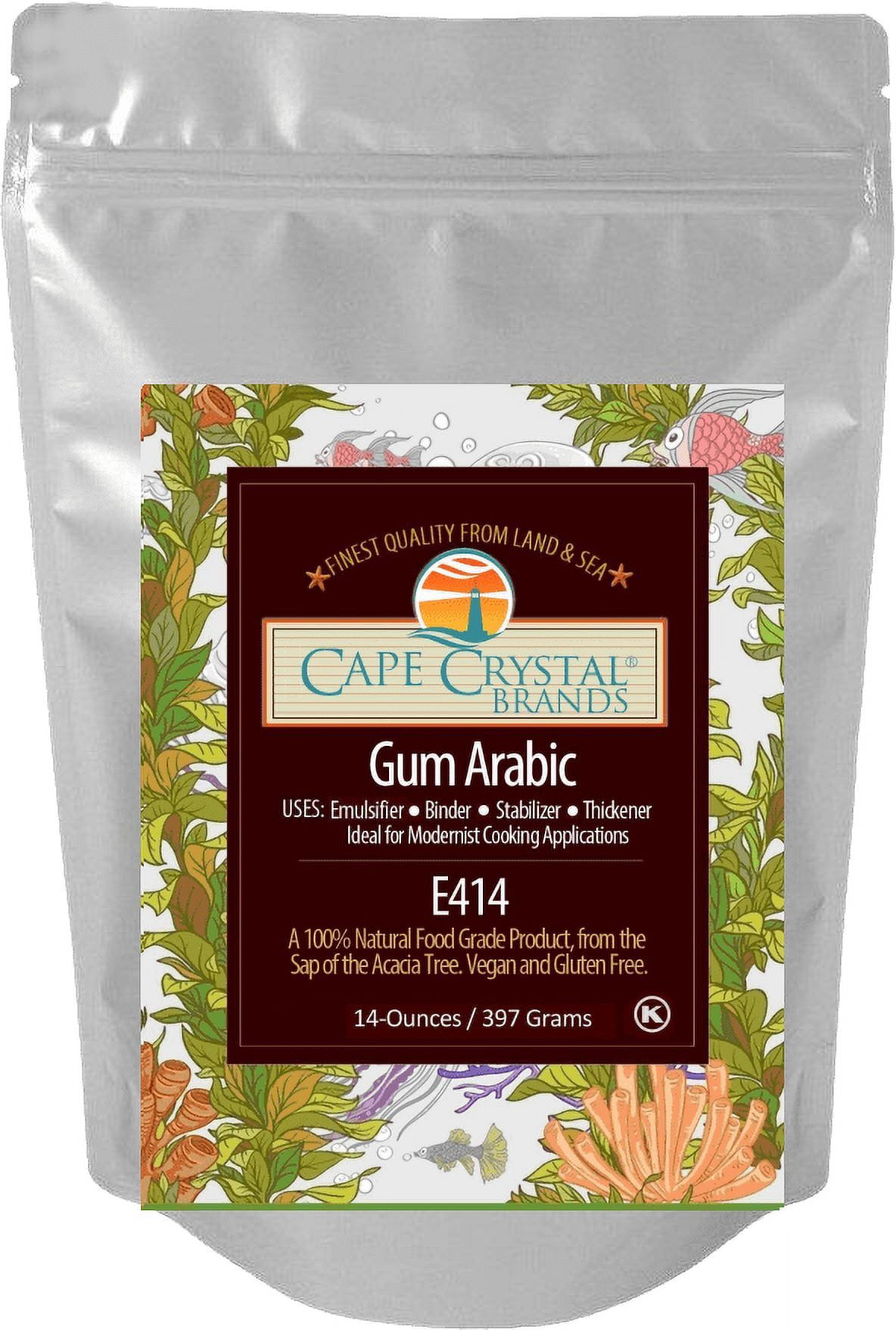 Gum Arabic (Gum Acacia) - 14-oz - Food Thickener, Kosher - Walmart.com
