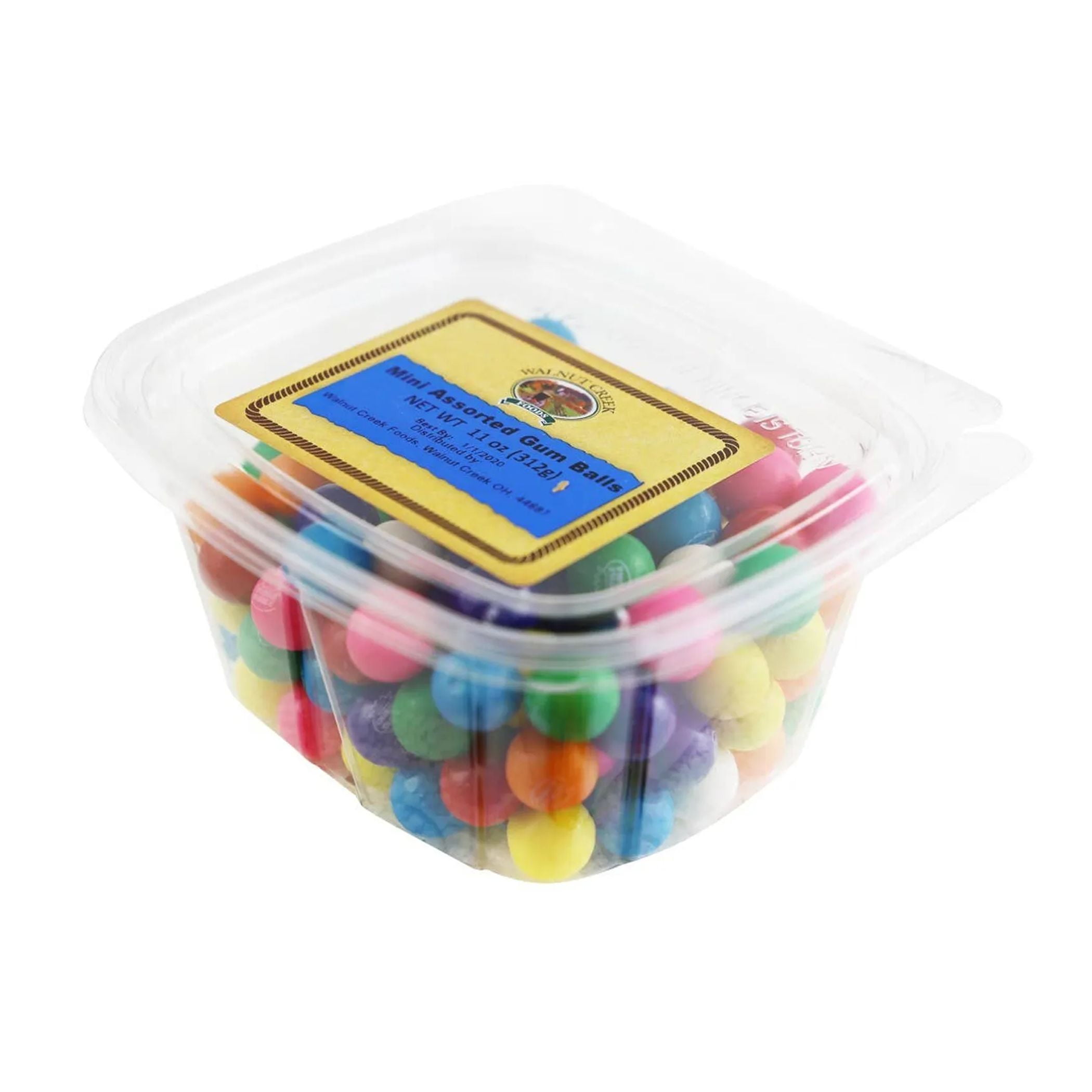 Gum Balls Assorted Mini 12/11oz Tub - Walmart.com