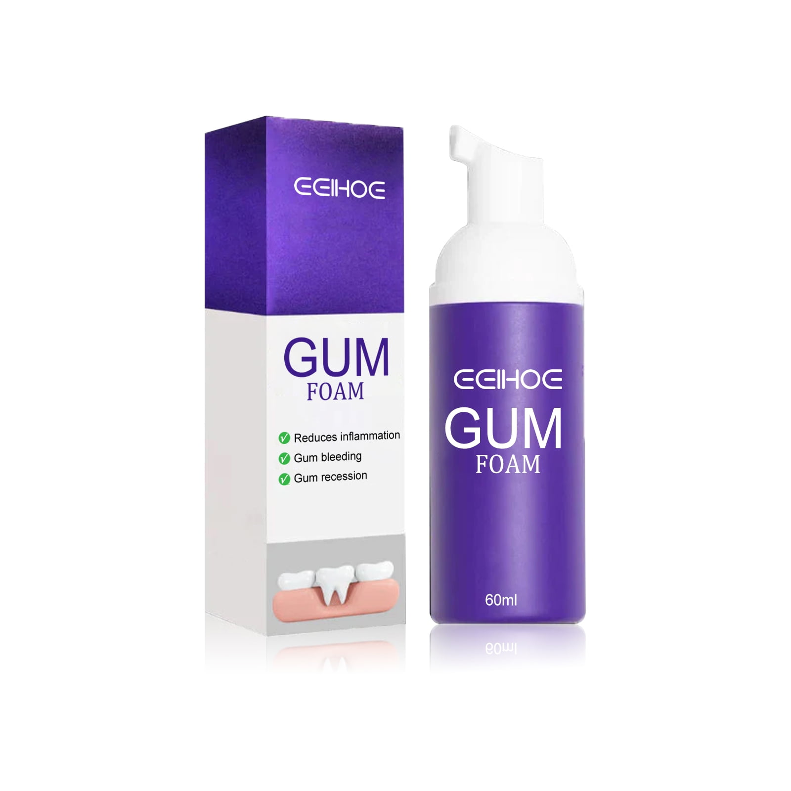 Gum Care Foam Mousse Toothpaste – Gently Cleans Teeth, Protects Gums ...