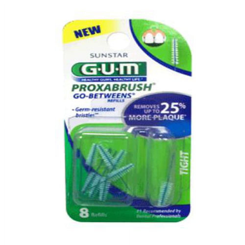 Butler Gum Proxabrush Refills, Go-Betweens, 8 ea, 2 Pack, Removes 25% ...