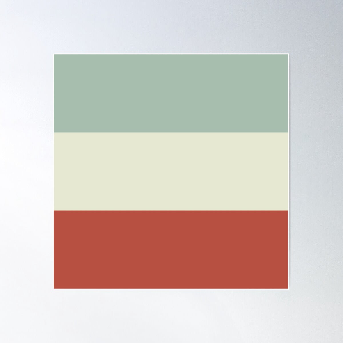 Gum Leaf Green, Light Olive And Rust Red Exotic Colour Patterns Poster ...