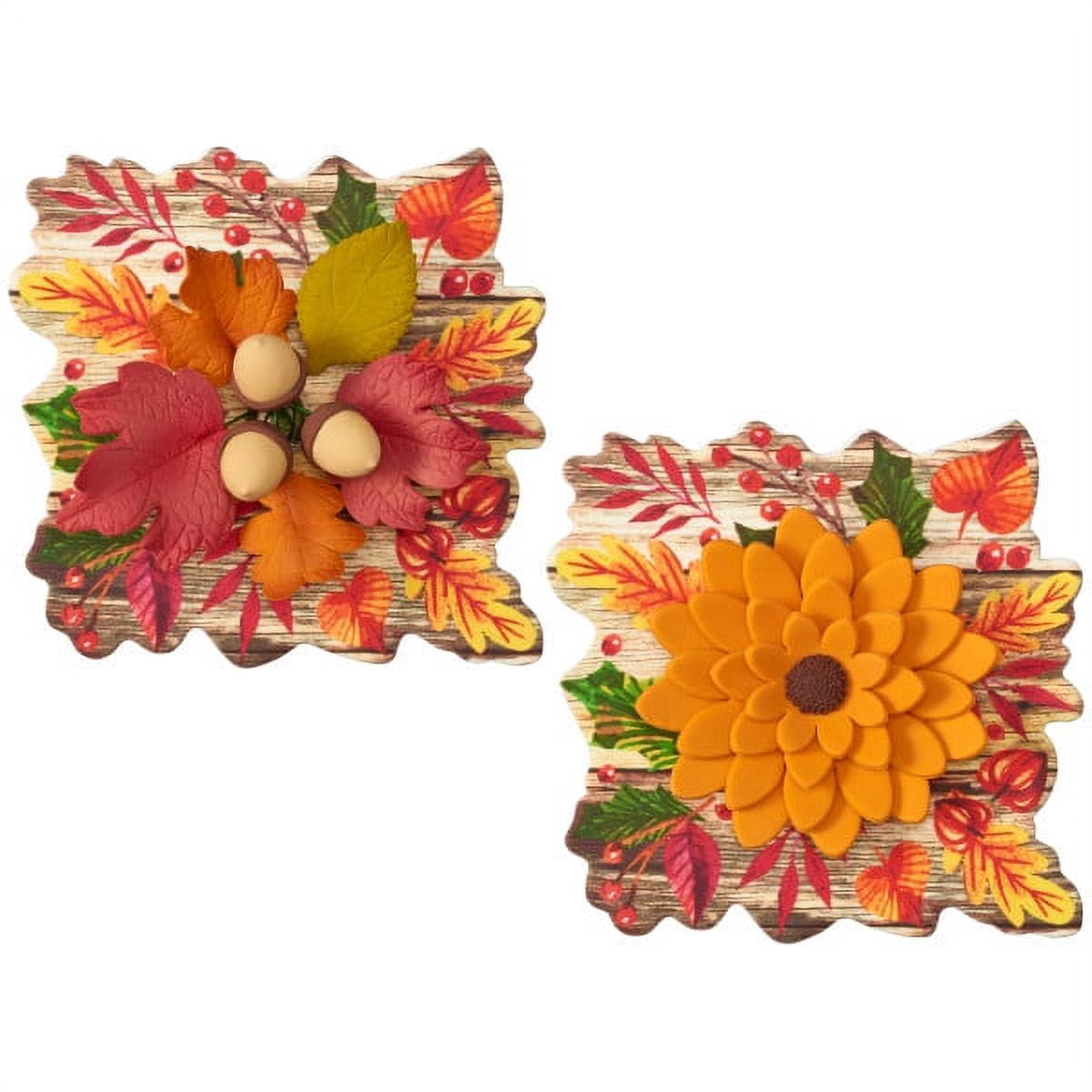 Gum Paste Cake Layon - Fall Foliage Assortment (2 pcs) - Walmart.com