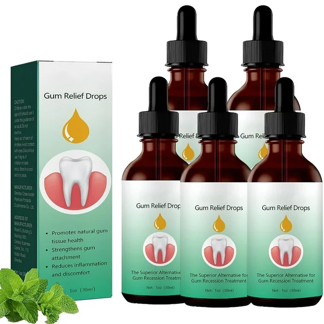 Gum Relief Drops, Gum Therapy Gel For Damaged Gum, Repair Gum Regrowth ...