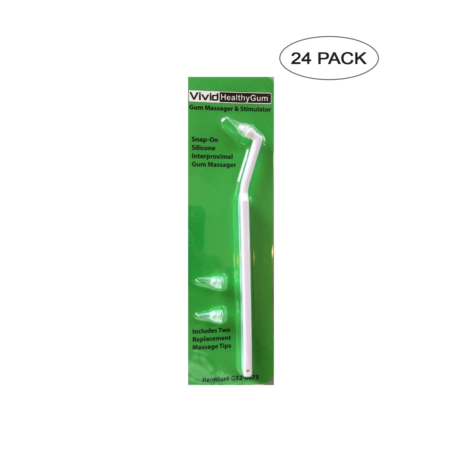 Gum Stimulator and Massager with 2 Convenient Refills, Pack of 24 ...