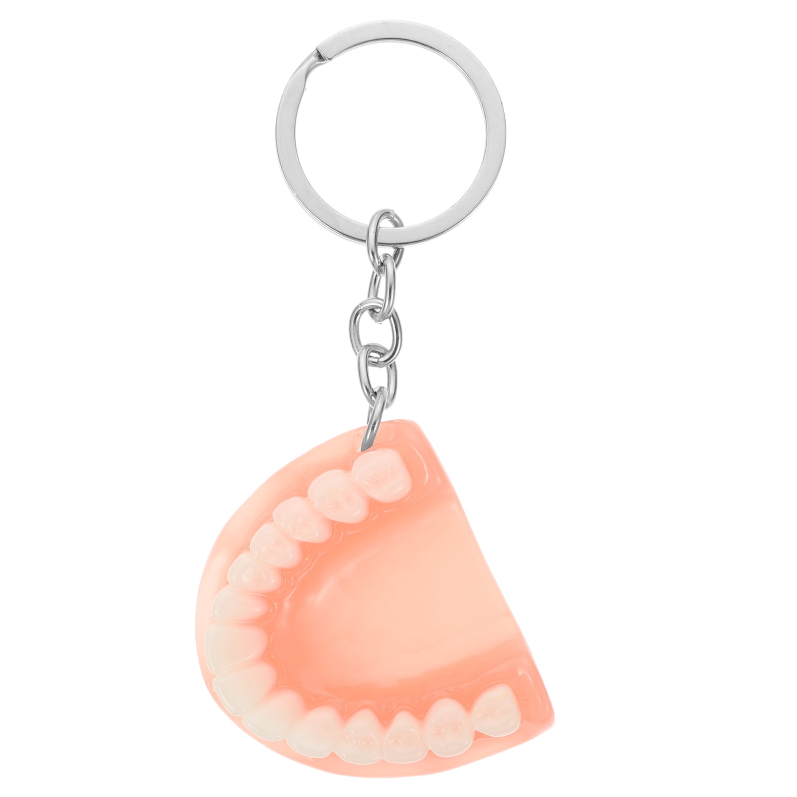 Gum Toothpaste Fake Teeth Keychain Denture Halloween Ornament - Walmart.com