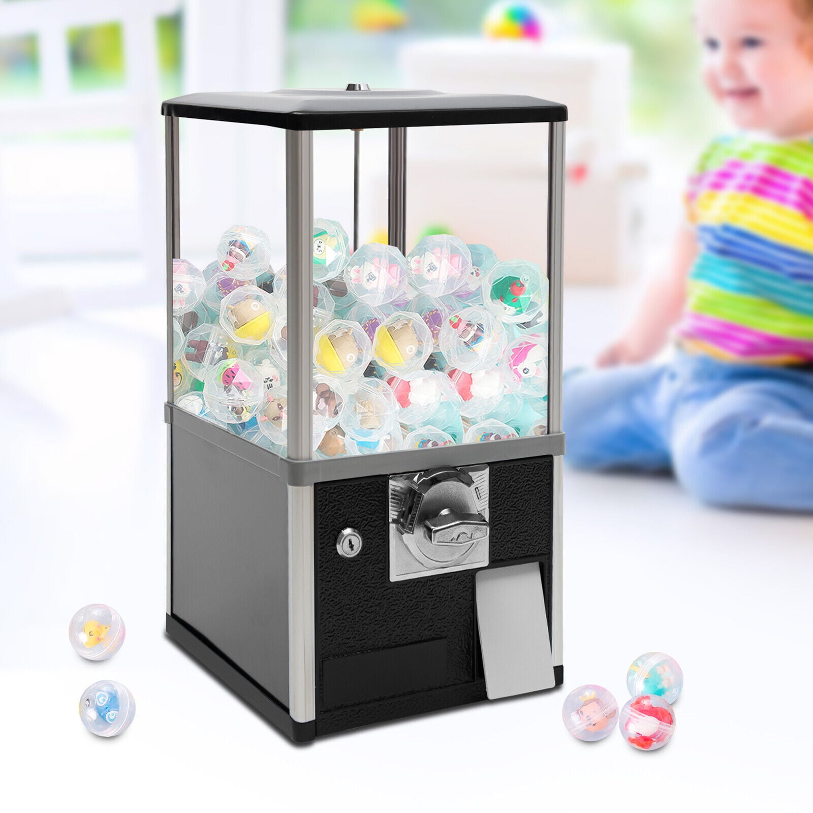 Gumball Bank Candy Ball Vending Machine Capsule Toys Sweets Vending ...