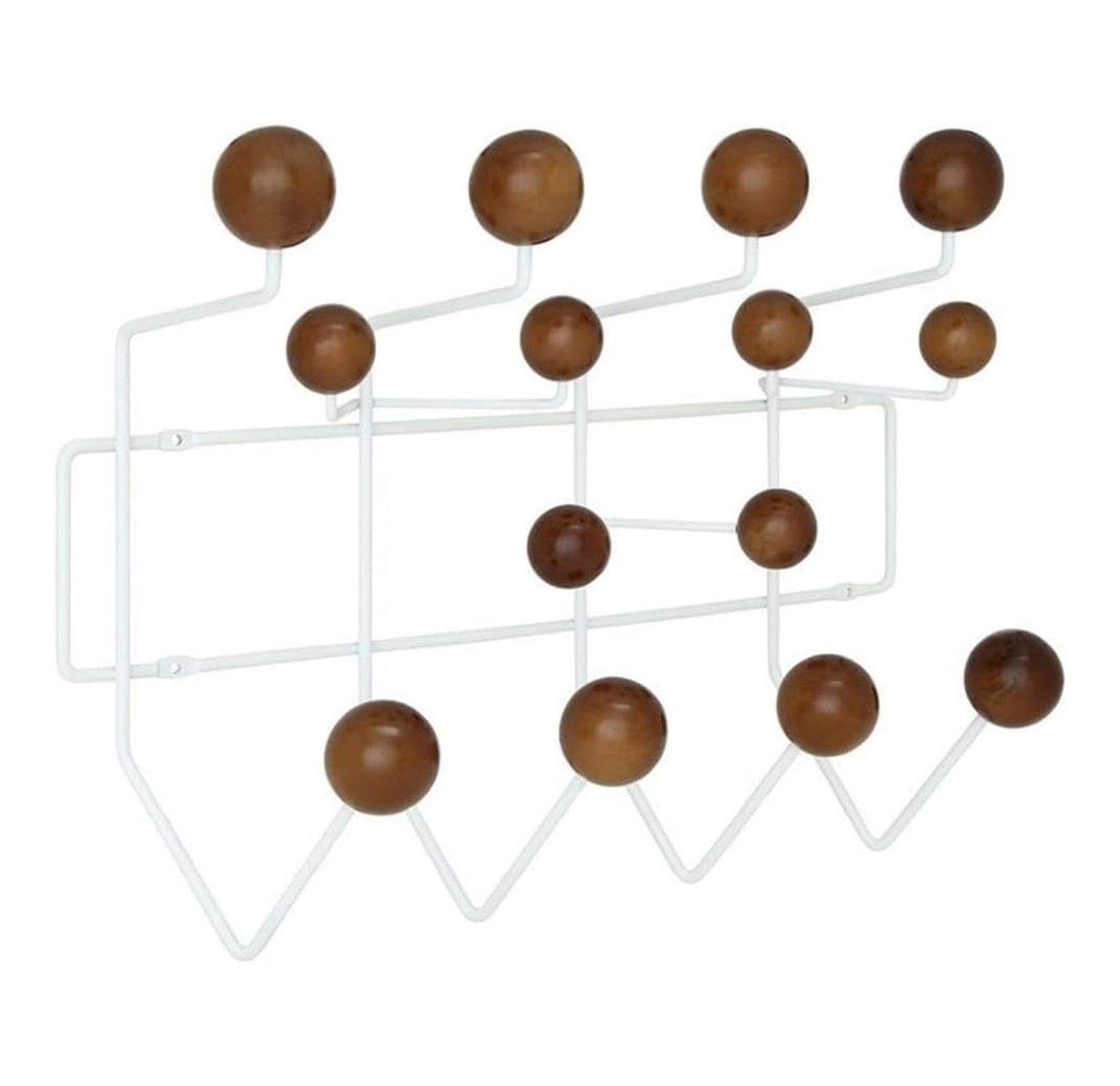 Gumball -Century Wall-Mounted Coat Rack in Caramel - Walmart.com