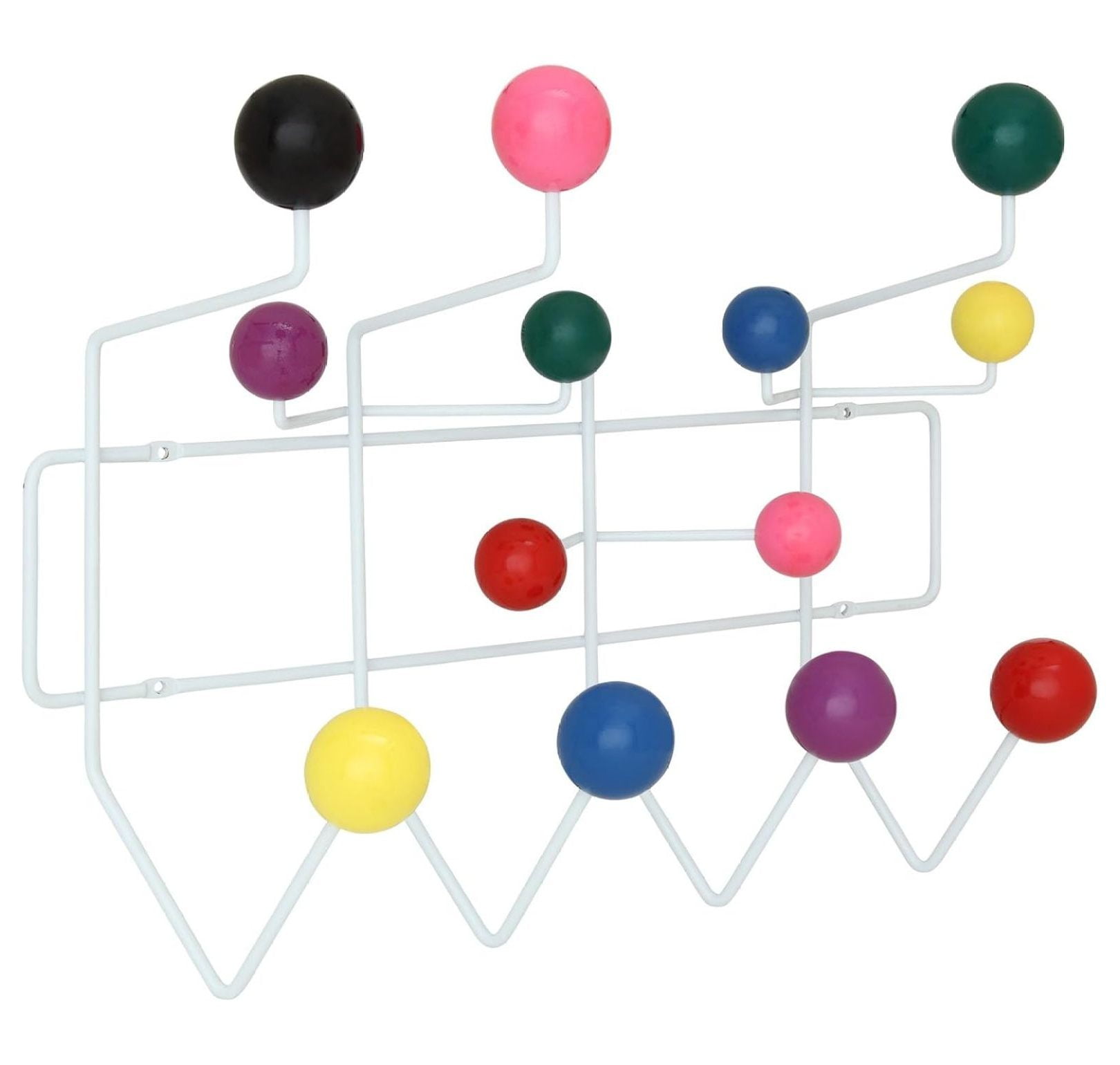Gumball -Century Wall-Mounted Coat Rack in Multicolored - Walmart.com