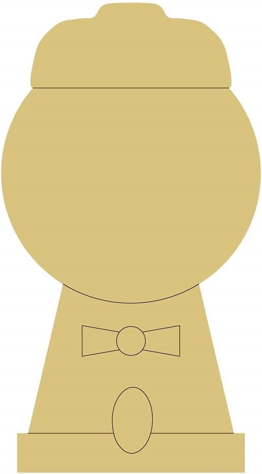 Gumball Machine Design Line Cutout Everyday Décor Kids Room Party ...