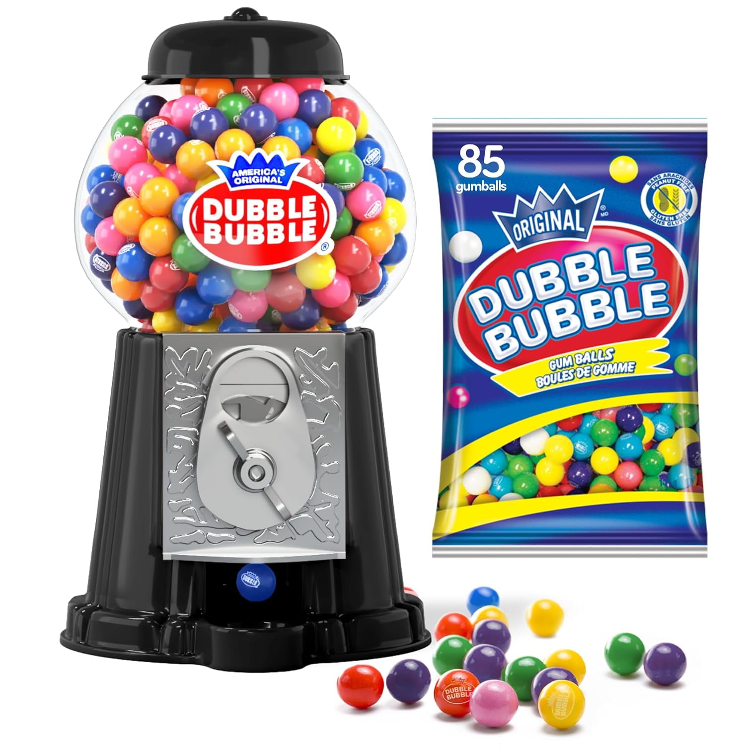 Gumball Machine for Kids 8.5" - Coin Operated Bubble Gum Machine and ...