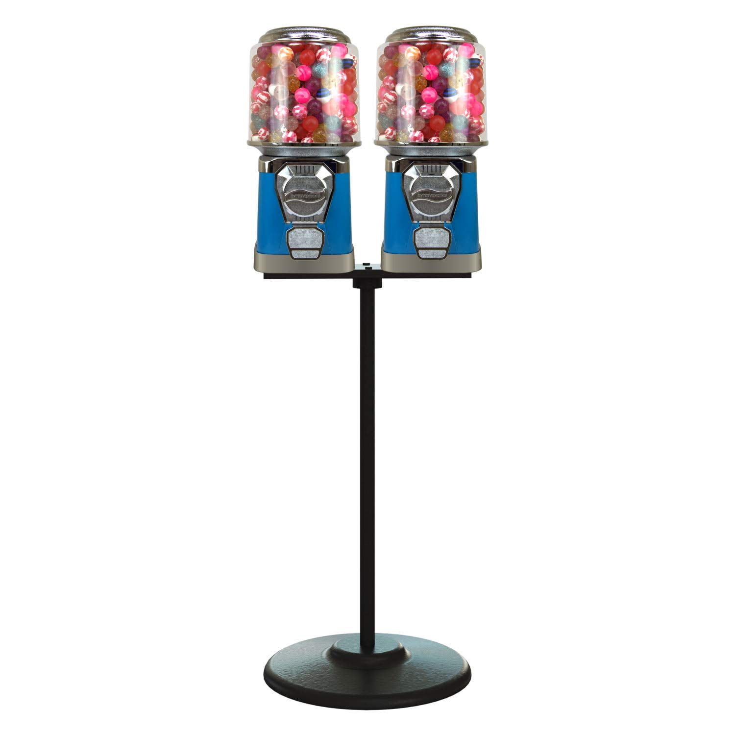 Gumball Machine with Stand - 2 Blue Vending Machines Bundled with ...