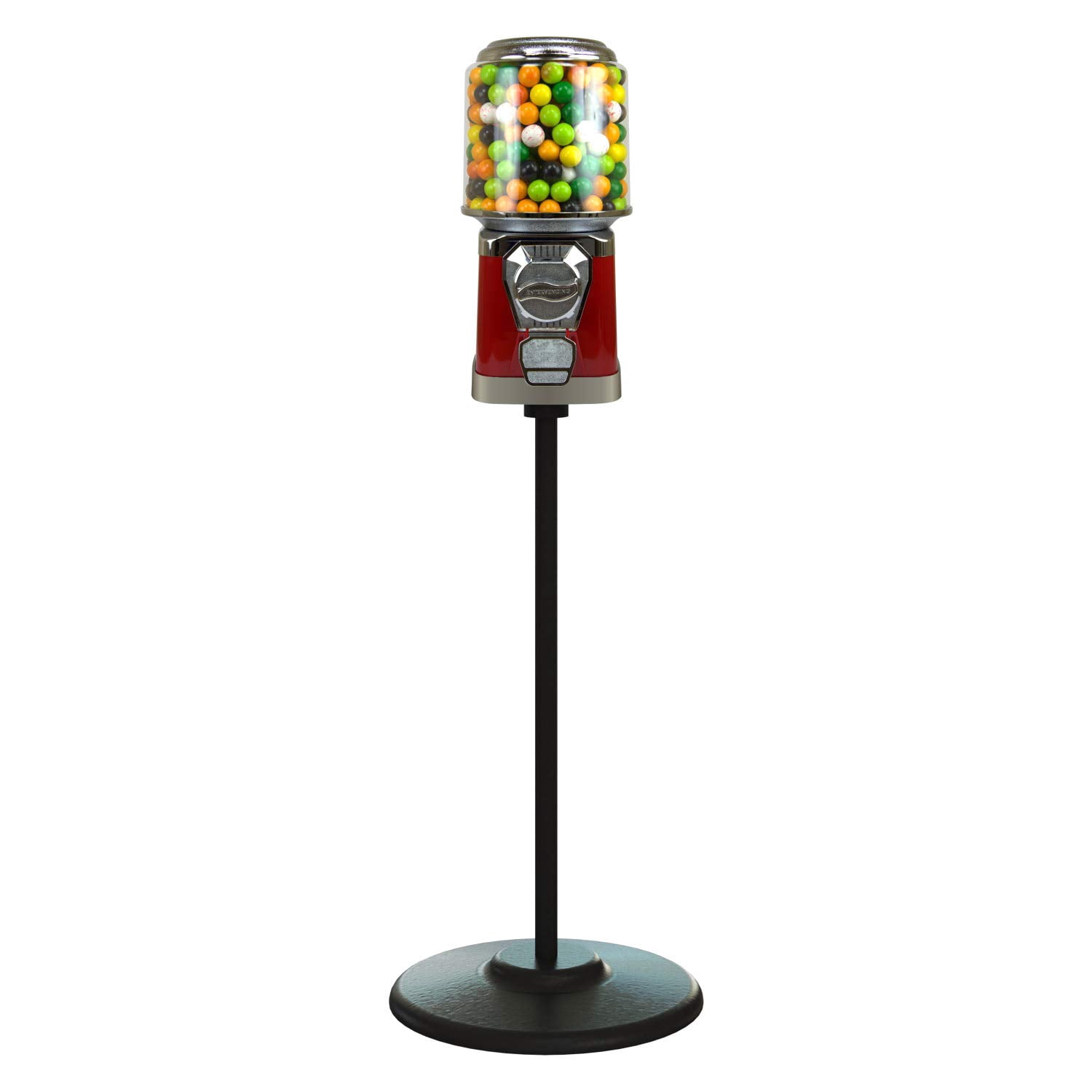 Gumball Machine with Stand - Red Home Vending Machine Bundled with 4.8 ...