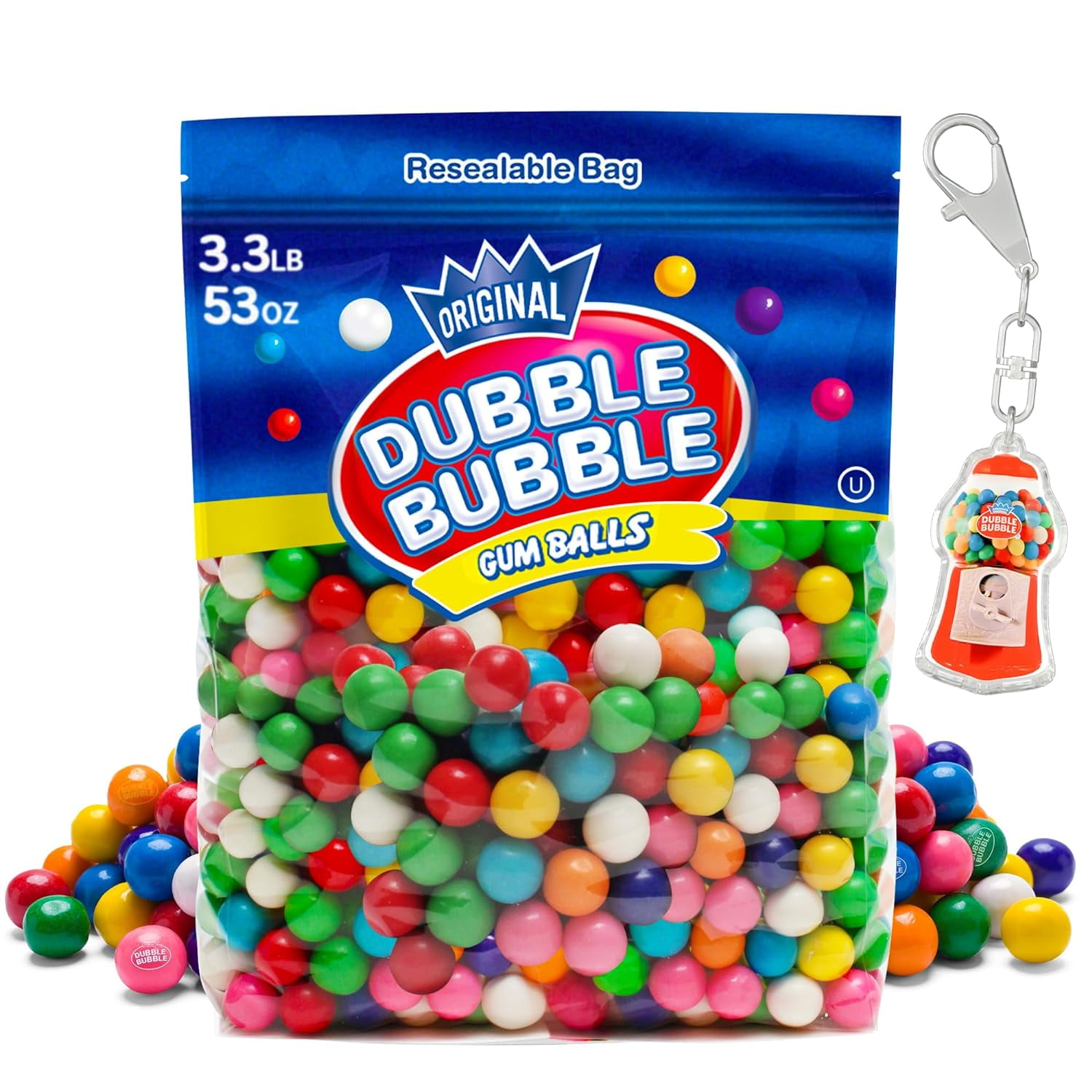 Gumballs For Gumball Machine Refills - 53 Ounce Dubble Bubble Chewing ...
