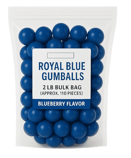 Gumballs for Gumball Machine - 1 Inch Large Royal blue shimmer ...