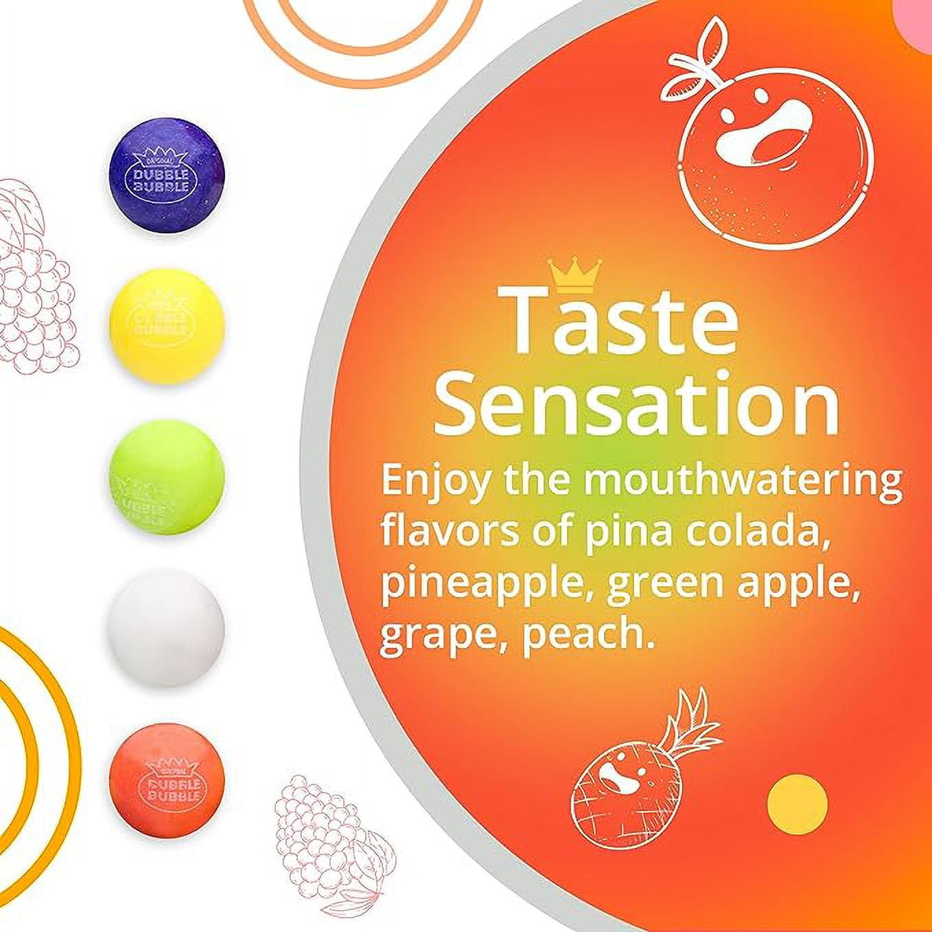 Gumballs for Gumball Machine - 1 Inch Large Gumballs - Tropical Fruit ...