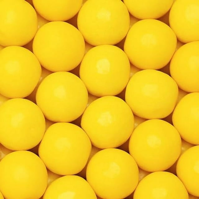 Gumballs in Jar - 1 Inch Large Gumballs - Banana Bubble Gum Yellow ...