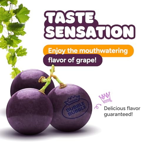 Gumballs in Jar - 1 Inch Large Gumballs - Grape Bubble Gum Purple ...