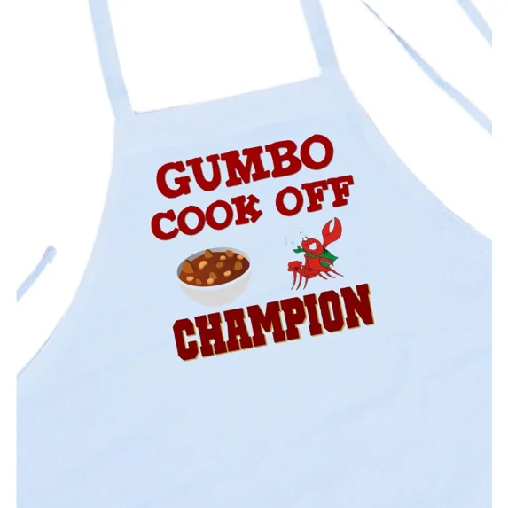 Gumbo Cook Off Champion Apron, Prize Winning Kitchen Aprons, Cooking ...