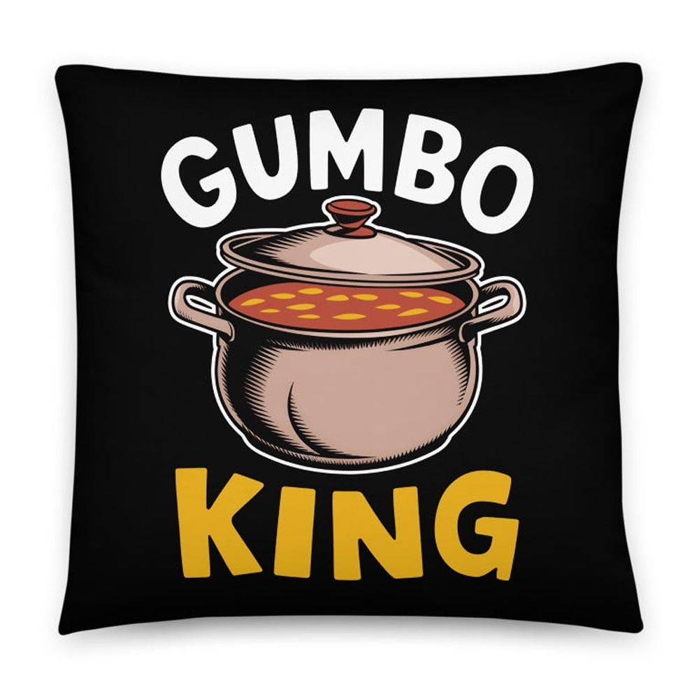 Gumbo Pot Basic Pillow, Gumbo King Food Lover (18″×18″) - Walmart.com