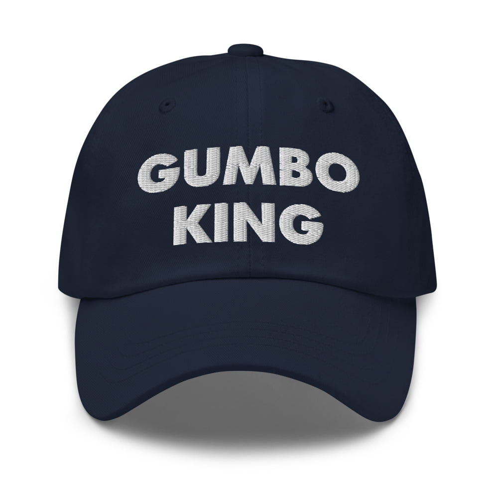 Gumbo Pot Embroidered Dad Hat, Gumbo King Food Lover (Navy) - Walmart.com