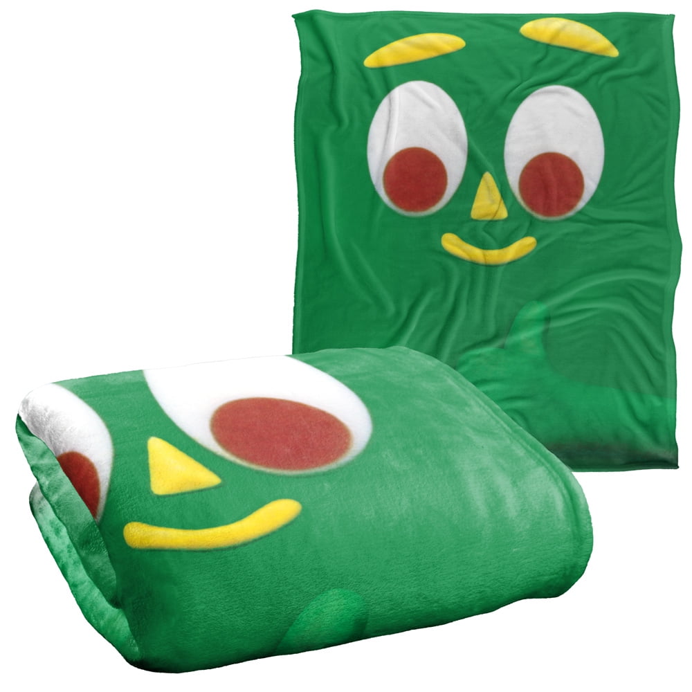 Gumby Big Face Officially Licensed Silky Touch Super Soft Throw Blanket ...