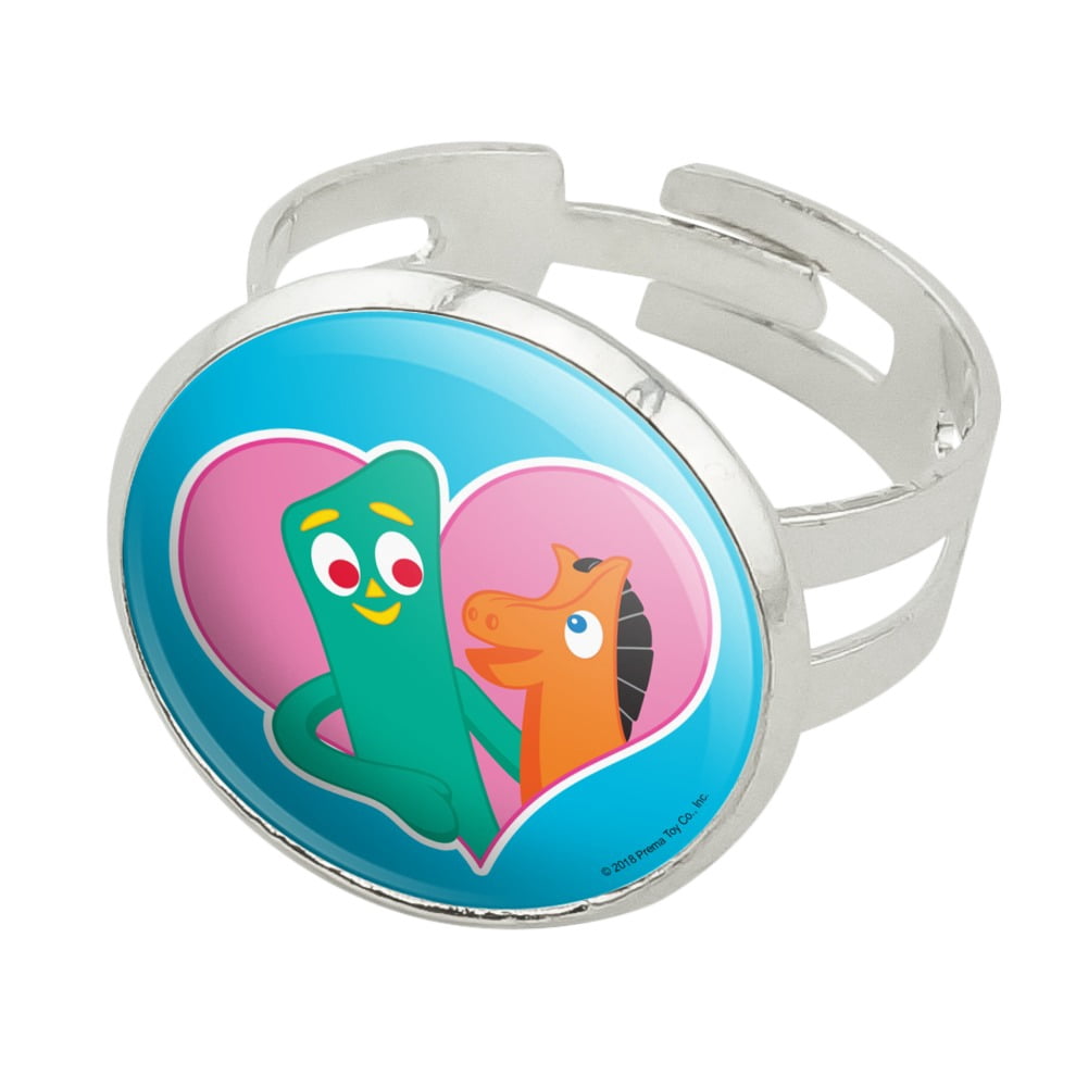 Gumby Pokey BFFs Best Friends Forever Silver Plated Adjustable Novelty ...