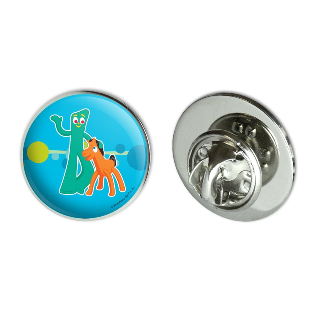 Gumby Pokey Bendy Buddies BFFs Metal 0.75" Lapel Hat Pin Tie Tack ...