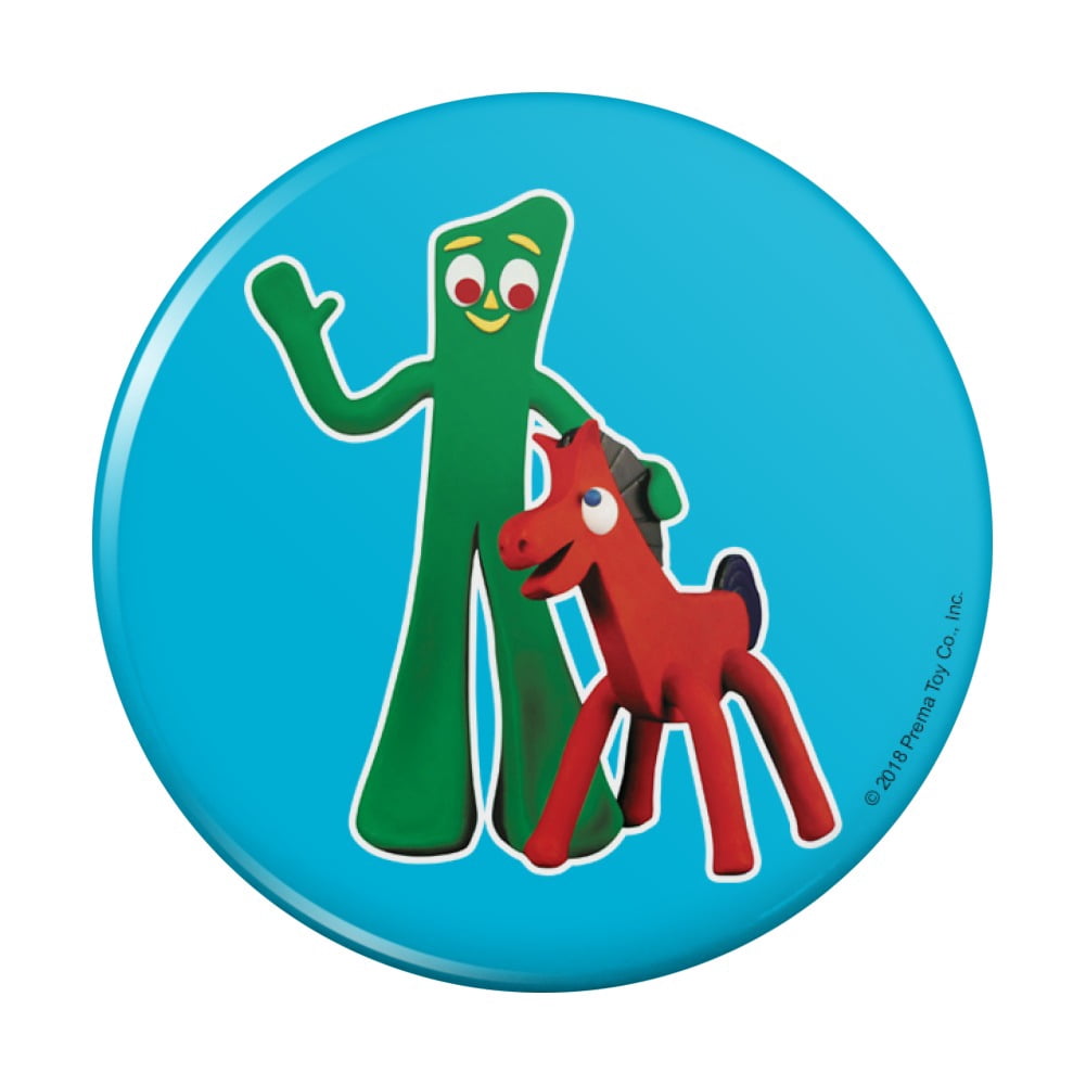 Gumby Pokey Best Friends Clay Art Pinback Button Pin - Walmart.com
