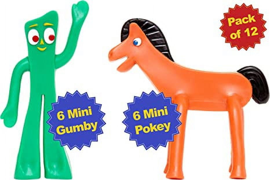 Gumby & Pokey Mini 3-inch Bendable Figures - Pack of 12 - Walmart.com
