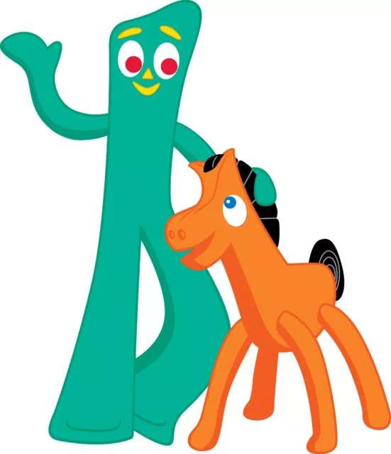 Gumby Sticker Phone Decal Water Bottle Stickers Car Decals, Laptop ...