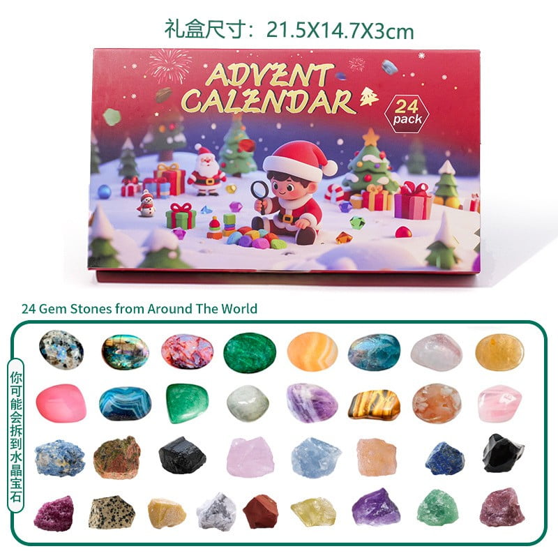 Gumesh 2025 Christmas Crystal Advent Calendar - 24-Grid Luxury Design ...