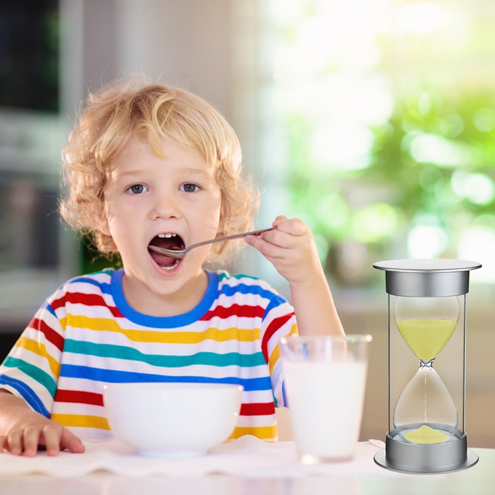 Gumesh 5 Minute Sand Timer, Metal Hourglass Timer for Home, Office ...